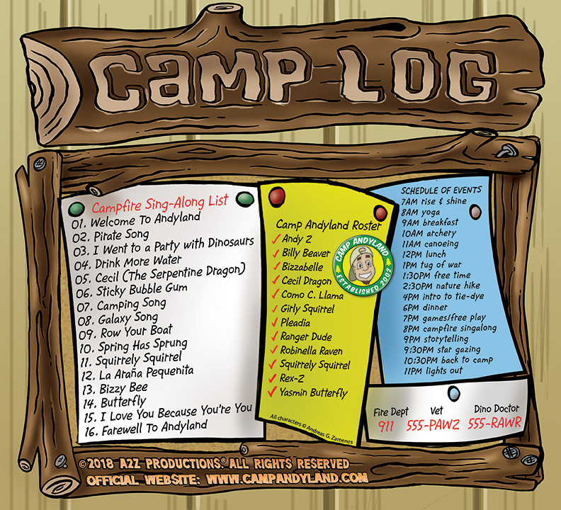 Camp Andyland Performed by Andy Z – Kids Rhythm and Rock